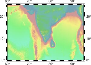 PyGMT: High-Resolution Topographic Map in Python (codes included) – Earth Inversion